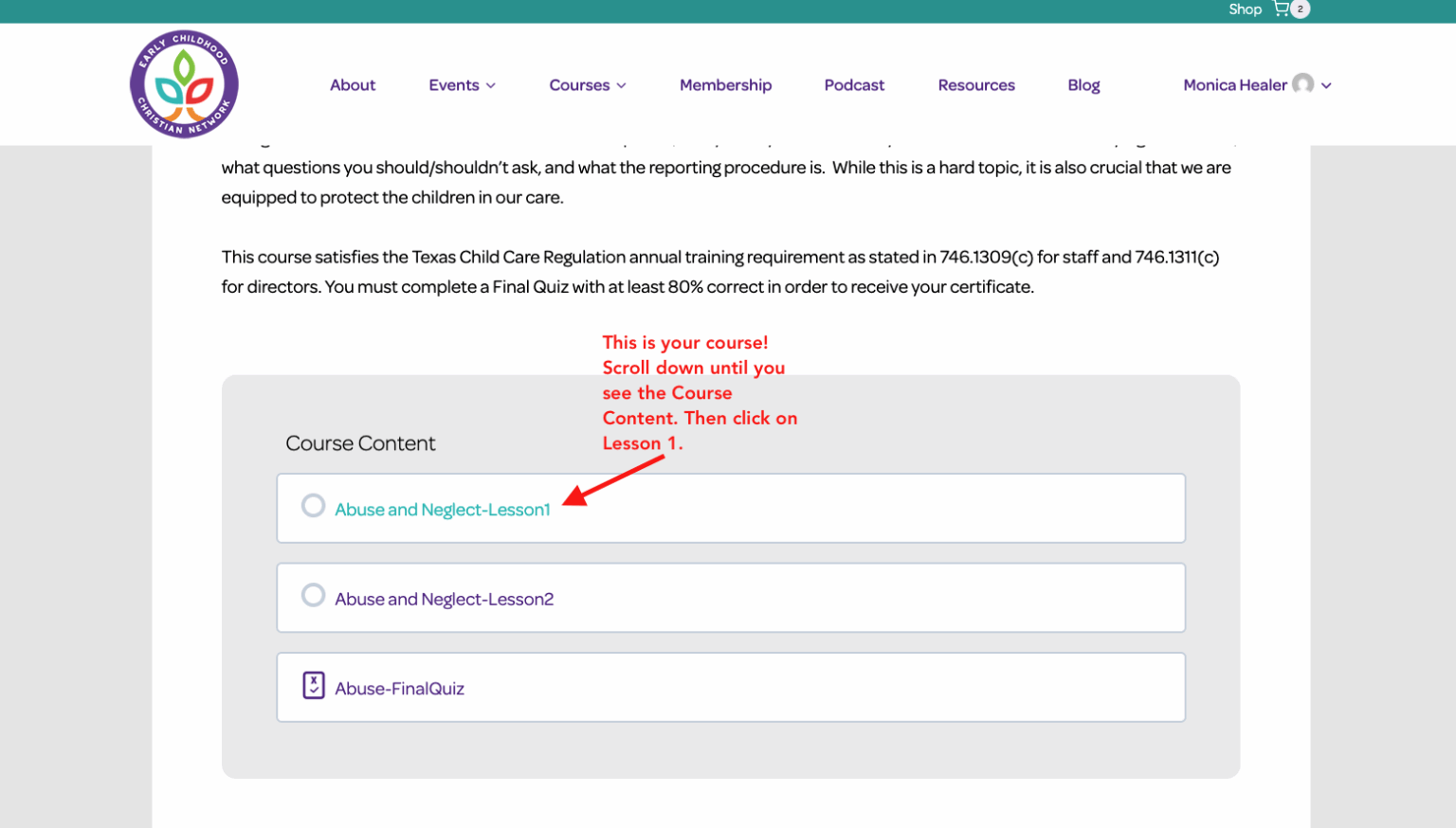 Course Library FAQ! - Early Childhood Christian Network